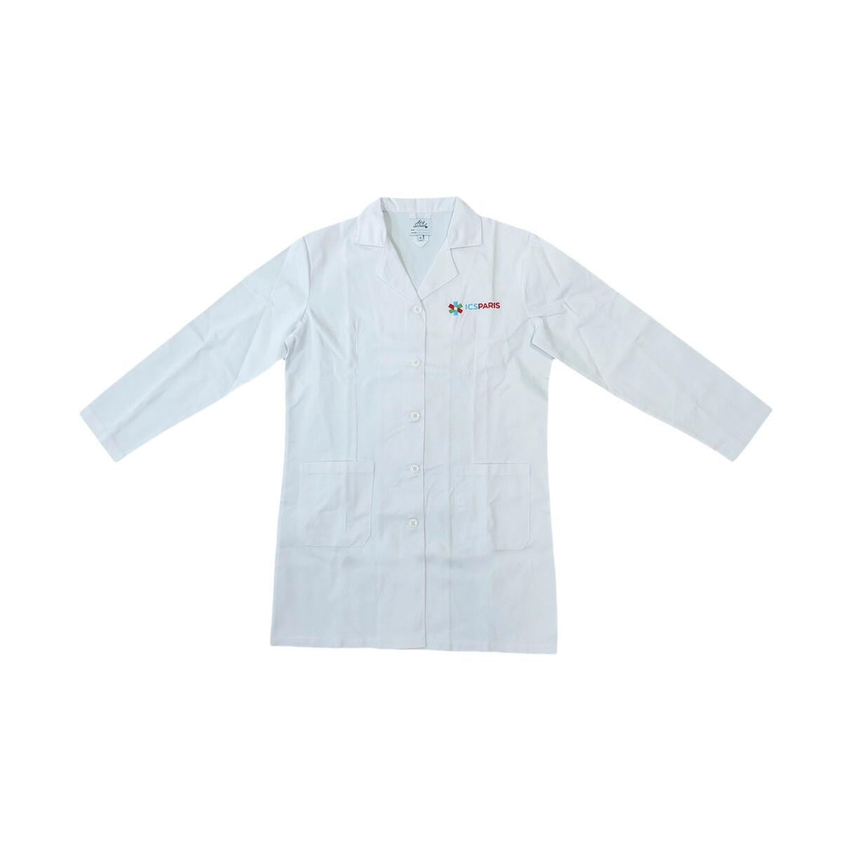 Blouse de laboratoire avec logo ICS Paris